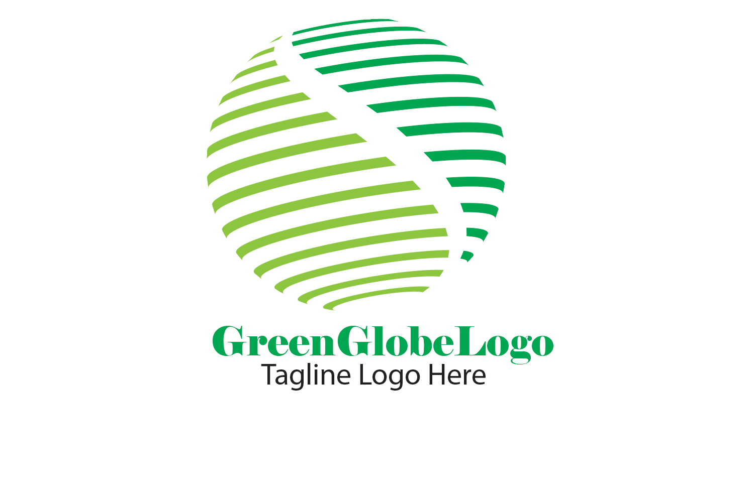 Premium Green Globe Logo