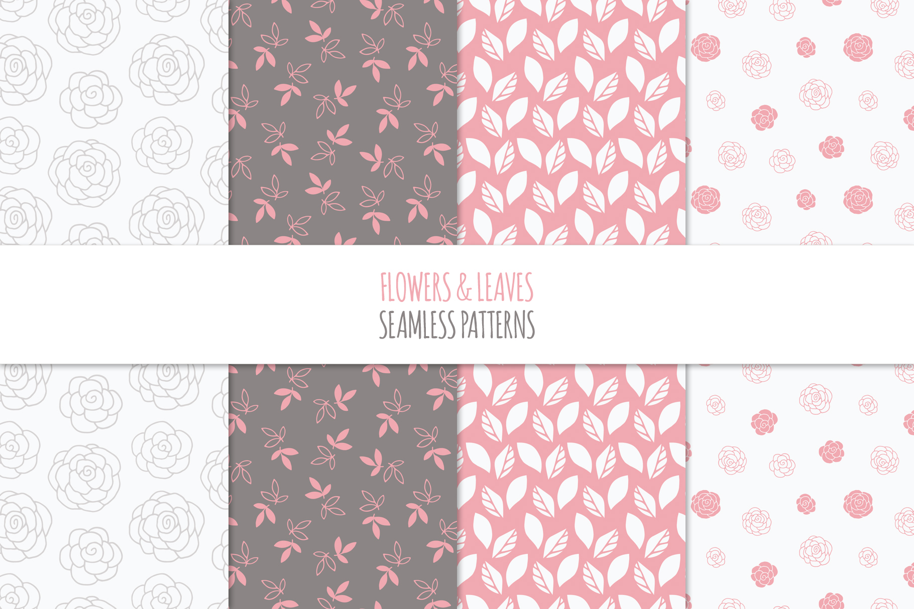 Floral Seamless Patterns - Pink