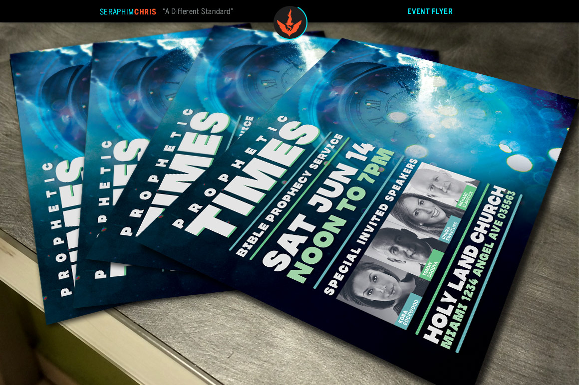 Prophetic Times Church Flyer Template