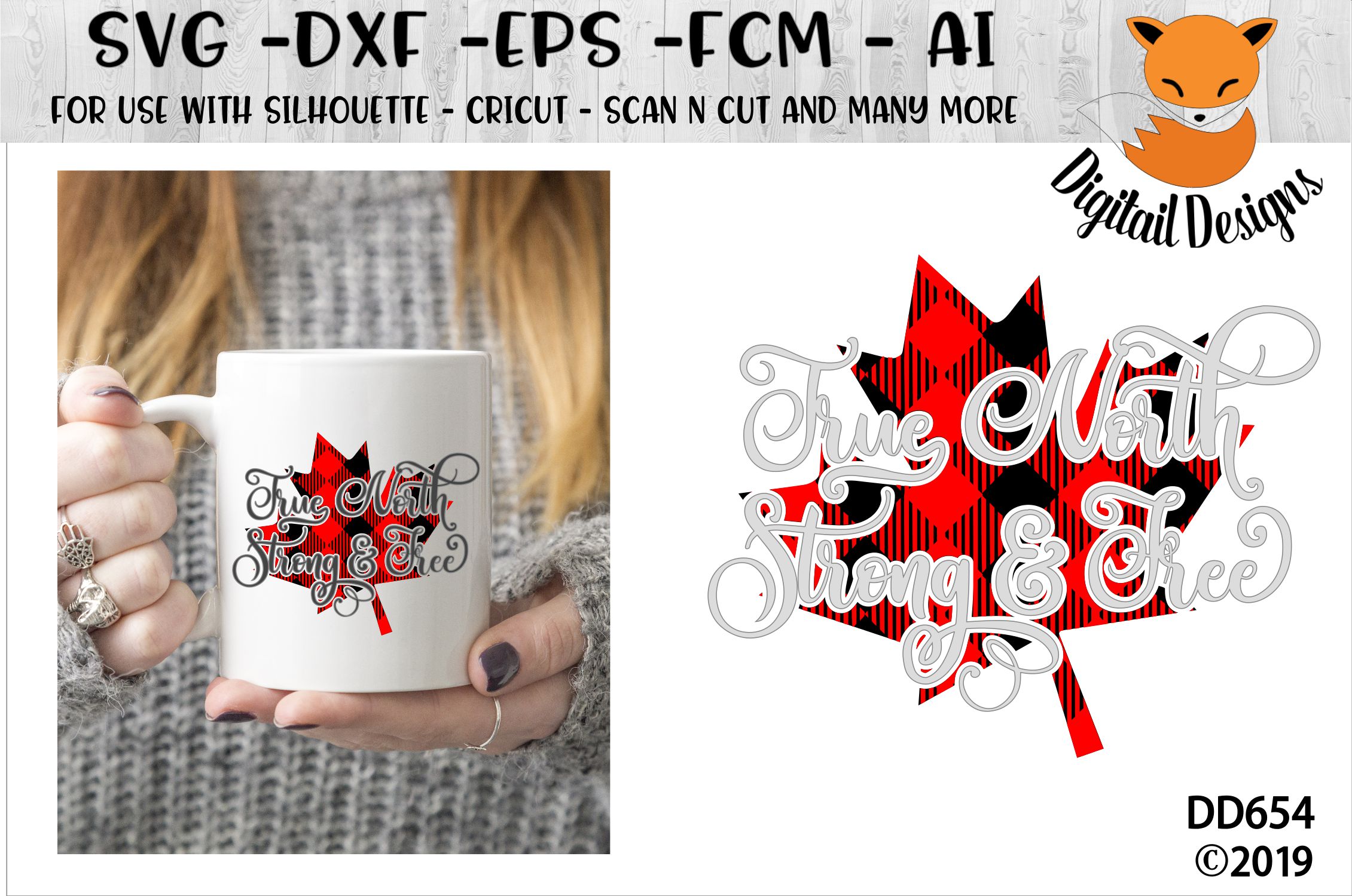 Canada Canadian True North Strong And Free SVG