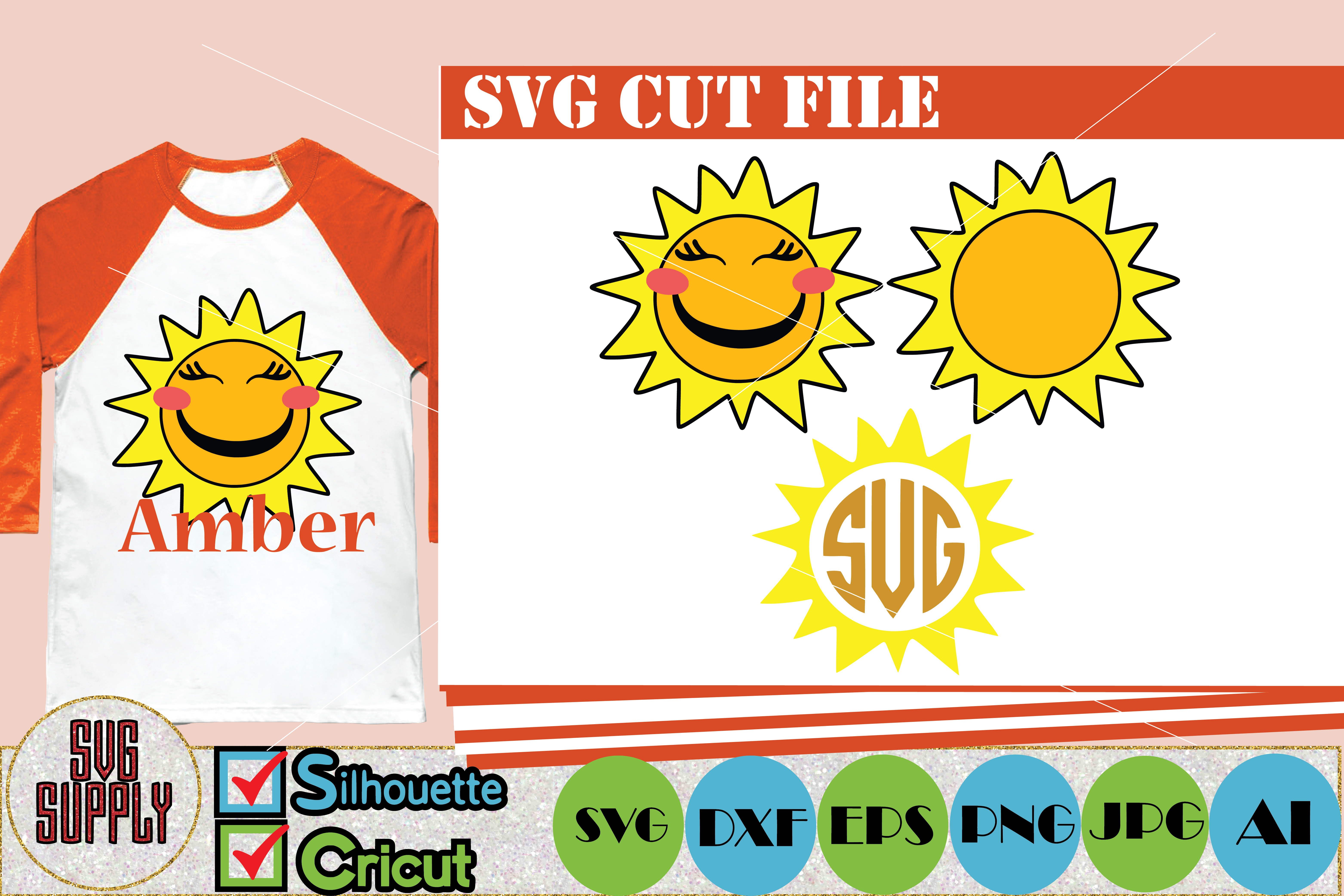 Sun SVG Cut File