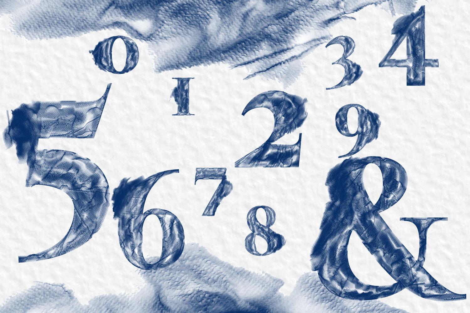 Watercolor Freedom Letters