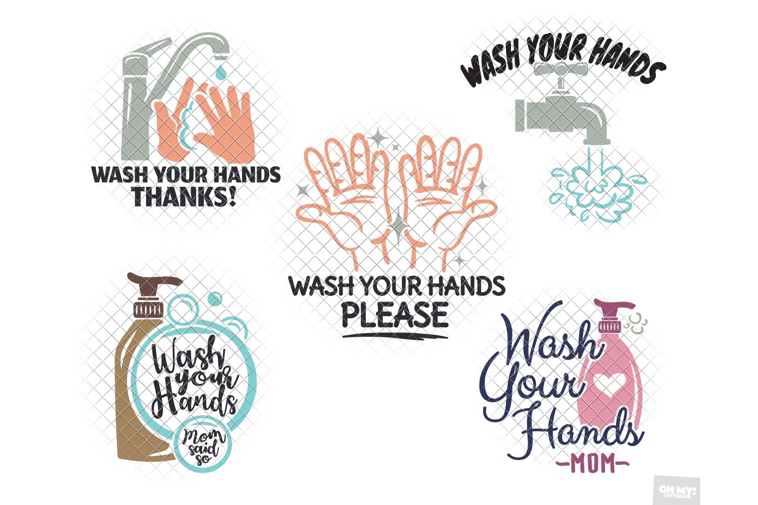 Wash Your Hands SVG & Sublimation in SVG,DXF,PNG, JPG, EPS