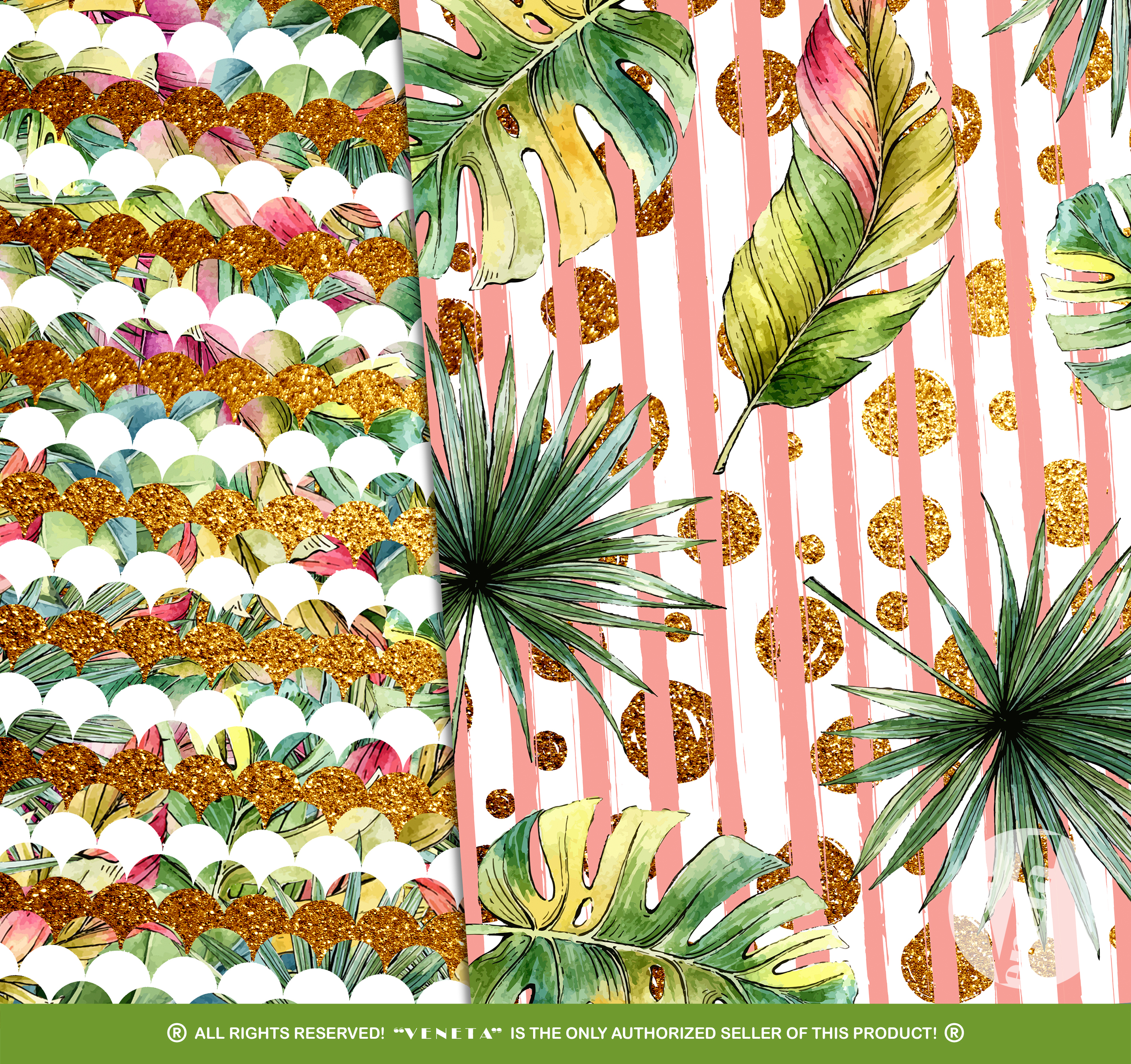 Tropical Fun |Digital Paper Pack | Aloha | Hawaii Kit (103093 ...