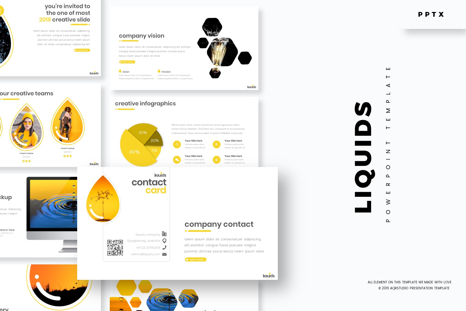 liquids - Powerpoint Template