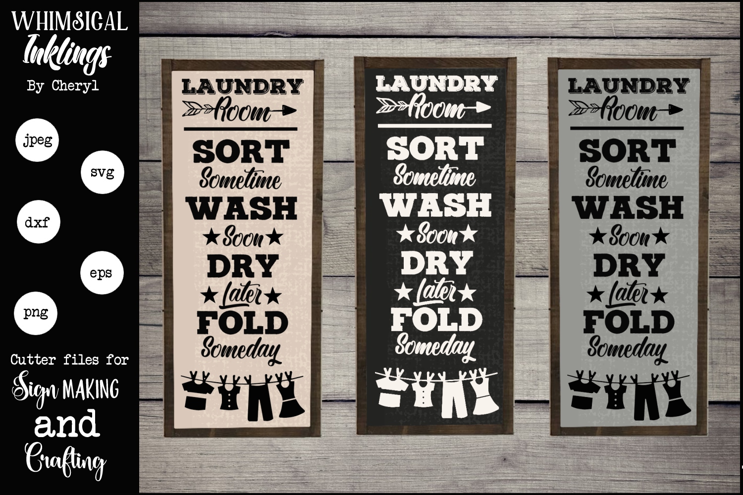 Sort Wash Dry Fold Laundry Room SVG (160950) | SVGs | Design Bundles