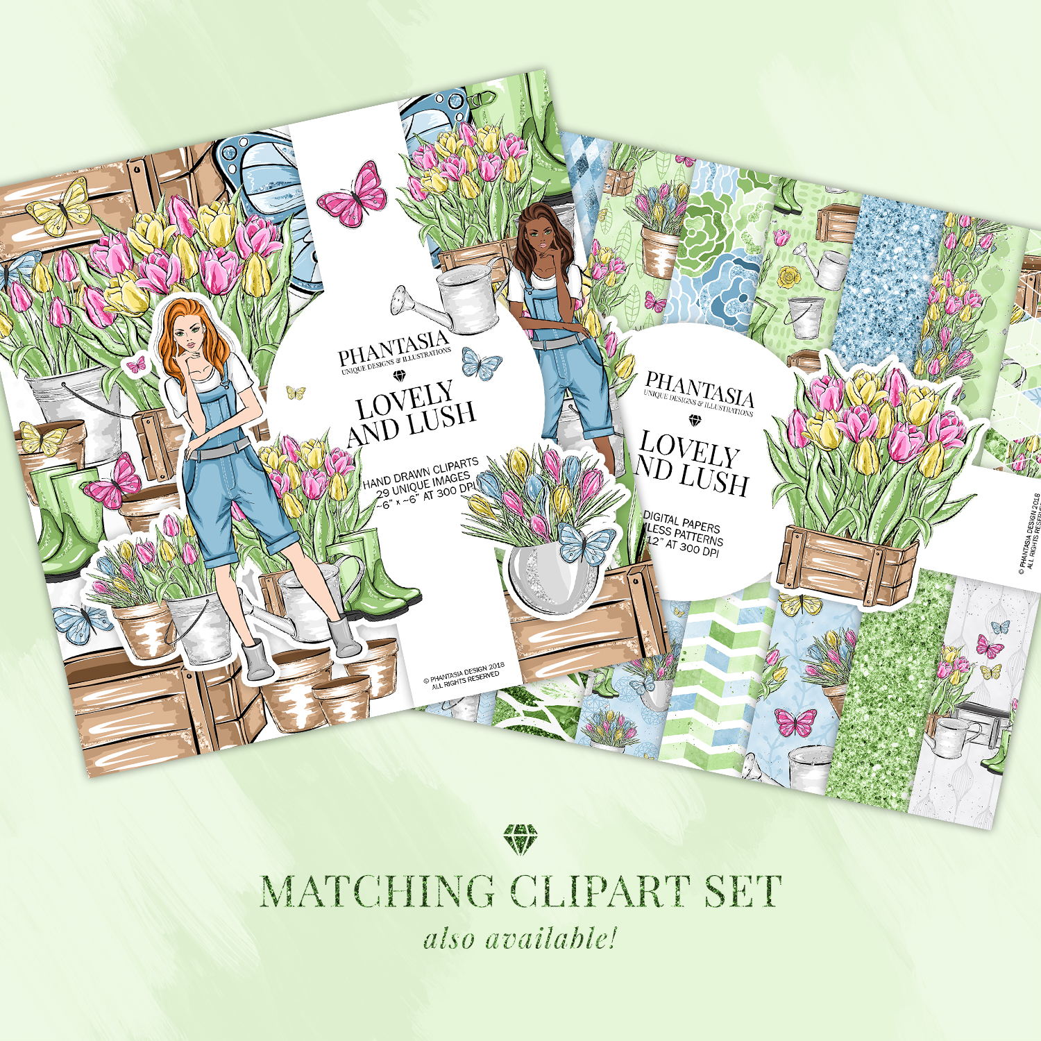 Spring Digital Paper