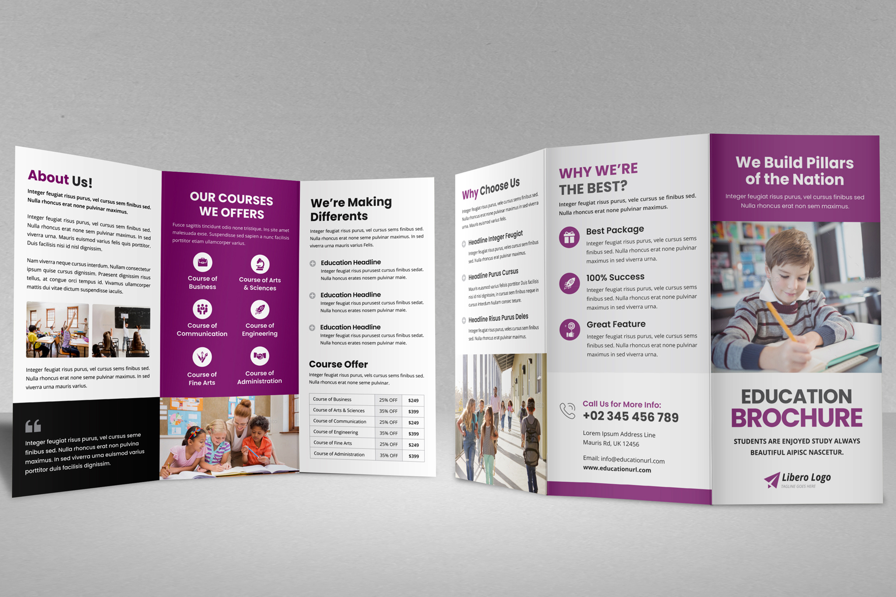 Education School Trifold Brochure v1