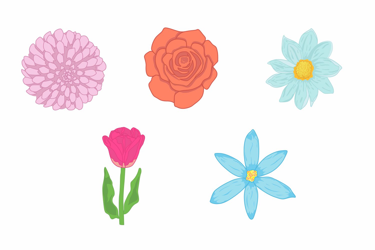 Blossom Flower Elements