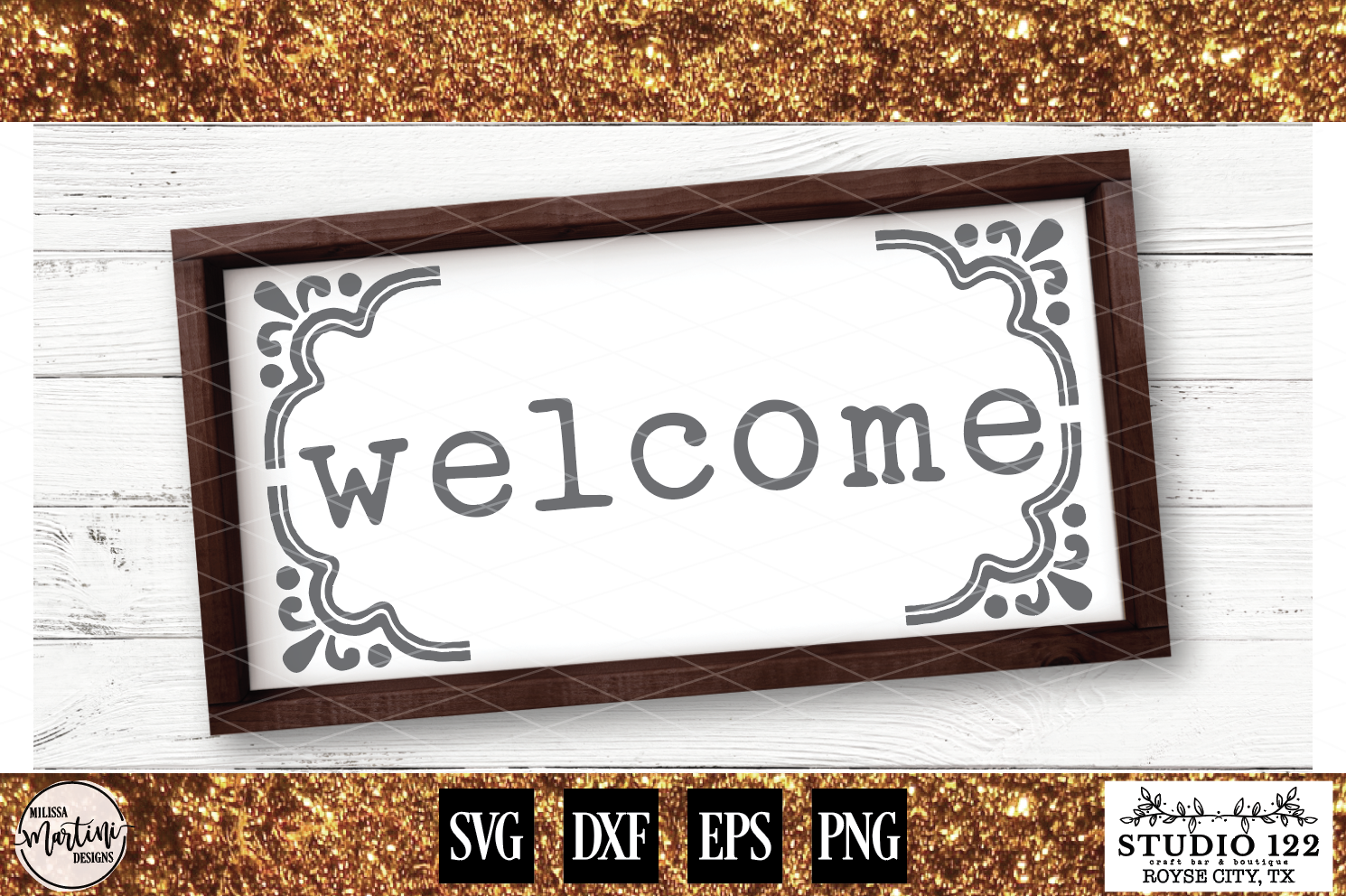 Welcome Boho Sign Mat Decor