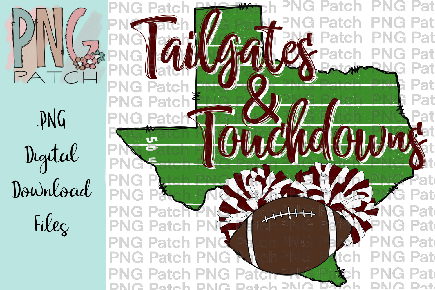State of Texas Football Background Maroon and White, PNG