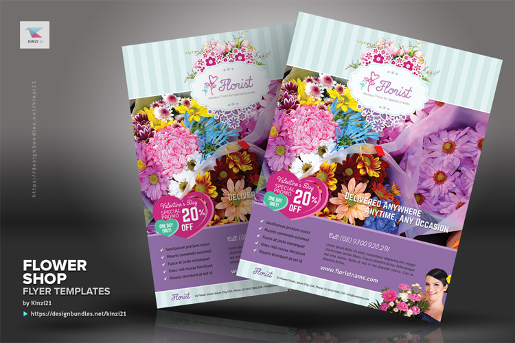 Flower Shop Flyer Templates