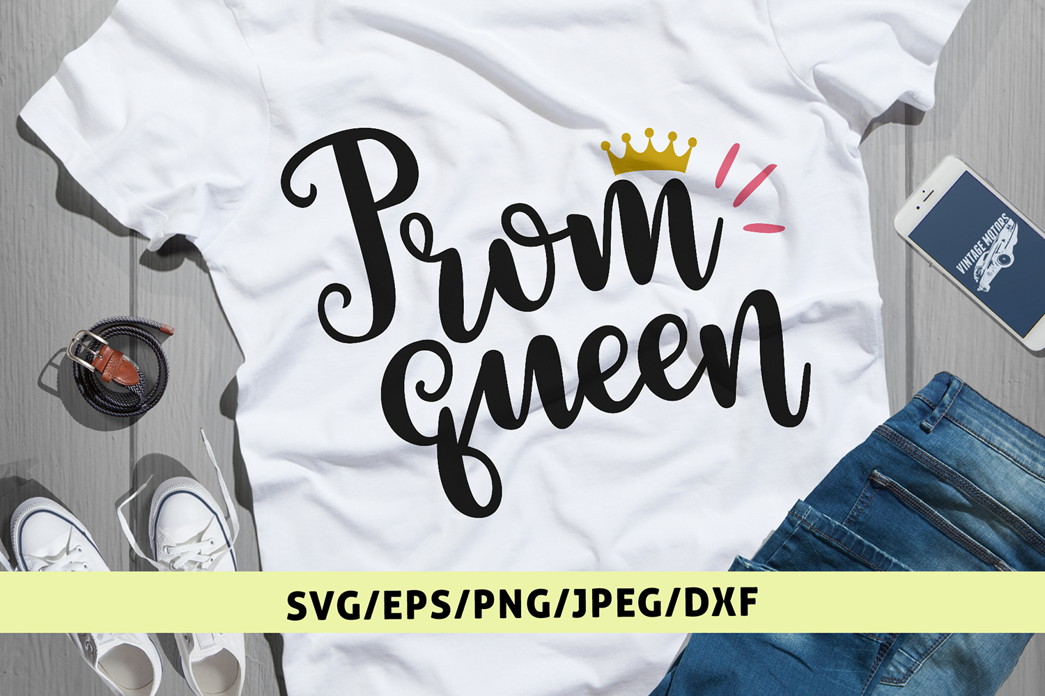 Prom Queen - Graduation SVG EPS DXF PNG Cutting Files