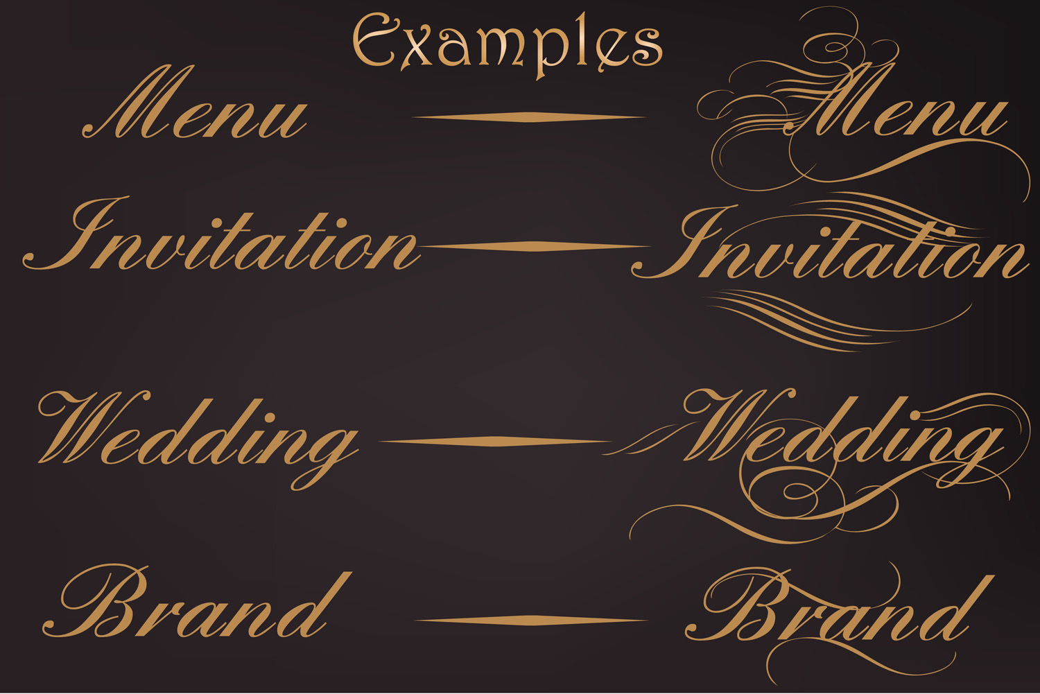 Set of vintage flourishes (96955) | Decorations | Design Bundles