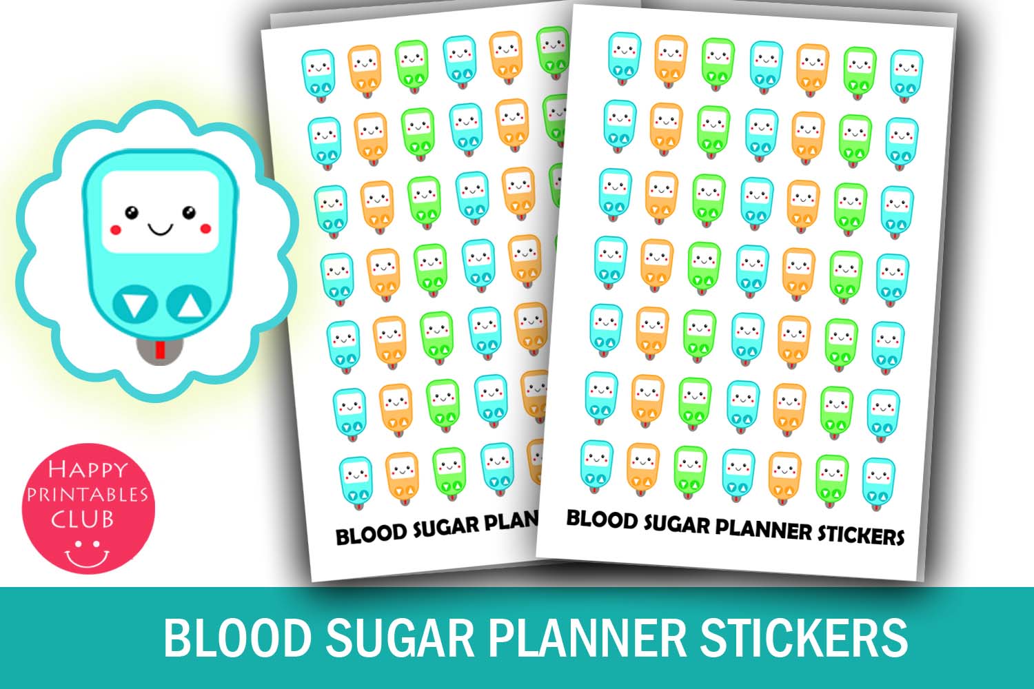 Blood Sugar Planner Stickers- Glucose Tracker Stickers (148327 ...