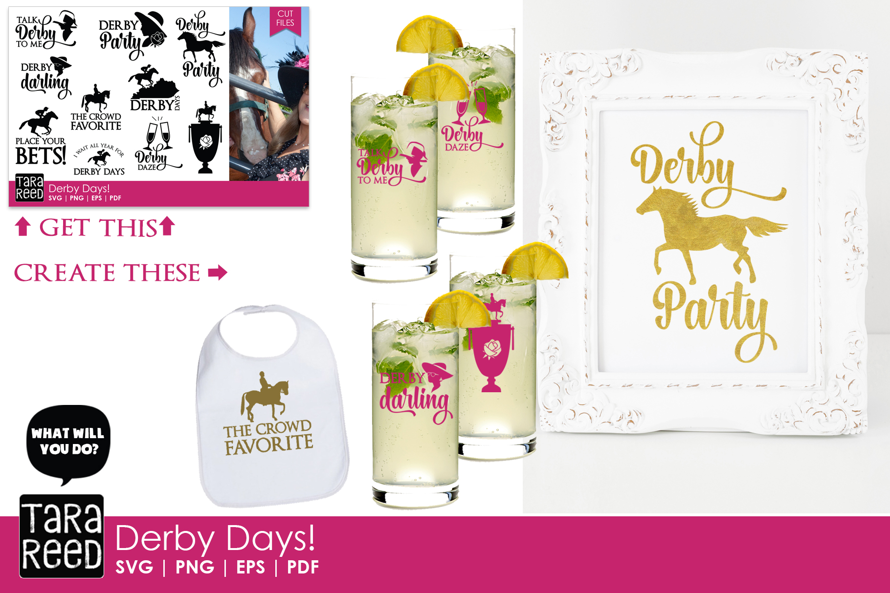 Derby Days - Horse Race SVG & Cut Files for Crafters