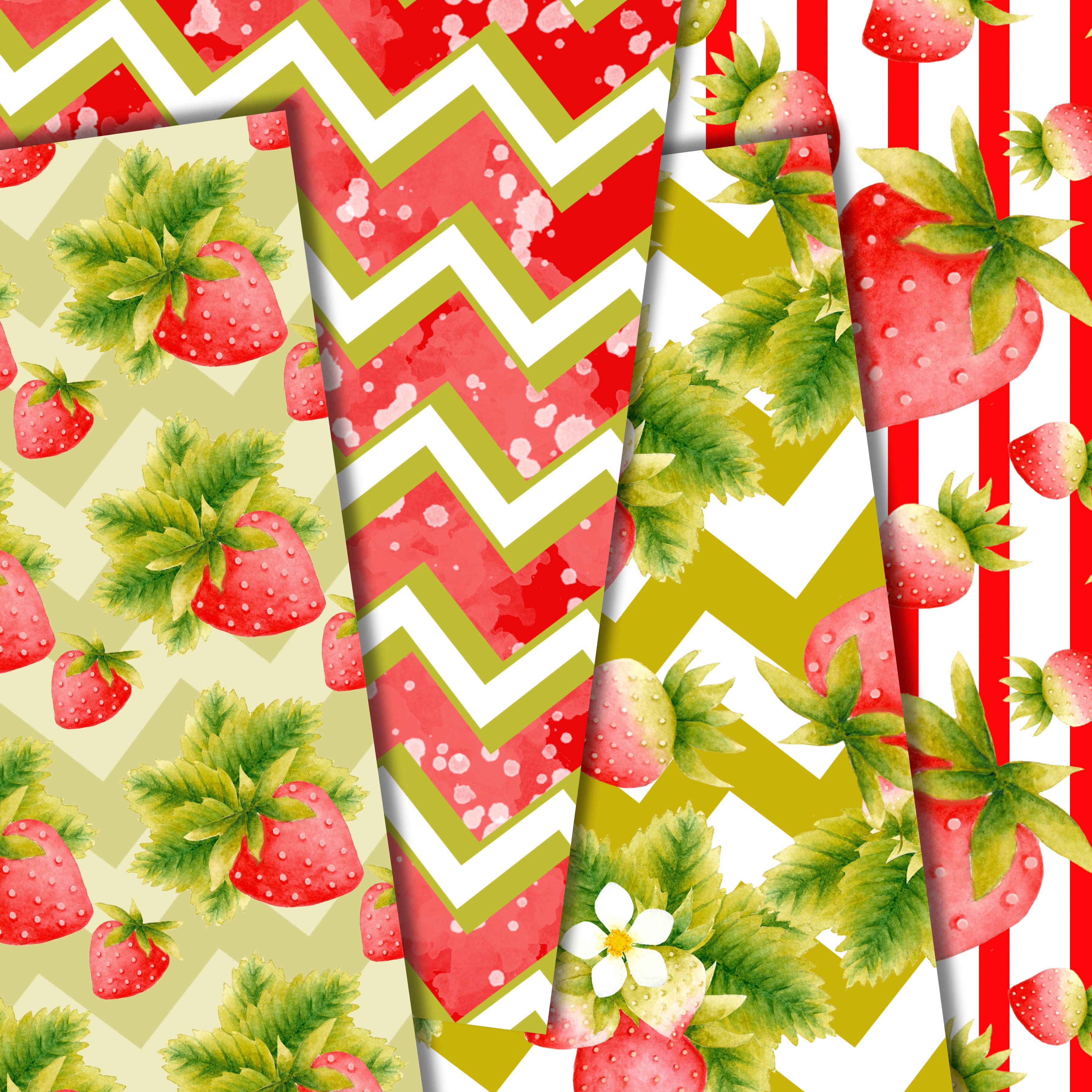 Strawberry patterns