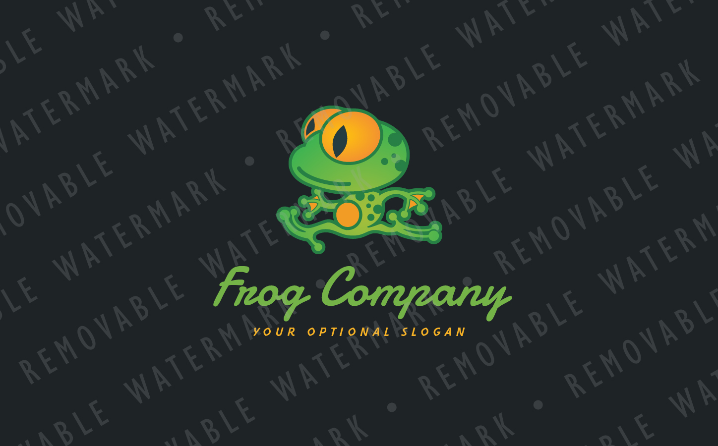 Running Frogman Logo (113835) | Logos | Design Bundles