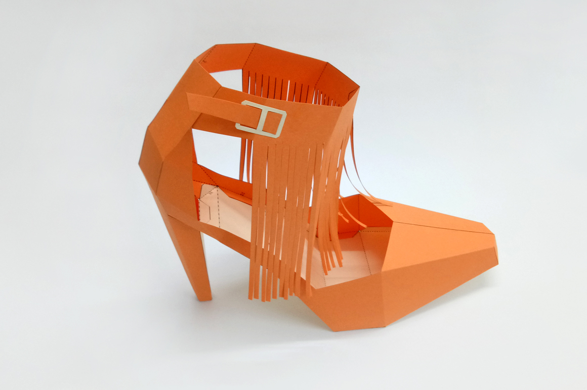 DIY Tassle High Heel Shoe - 3d papercraft (33304) | Printables | Design ...