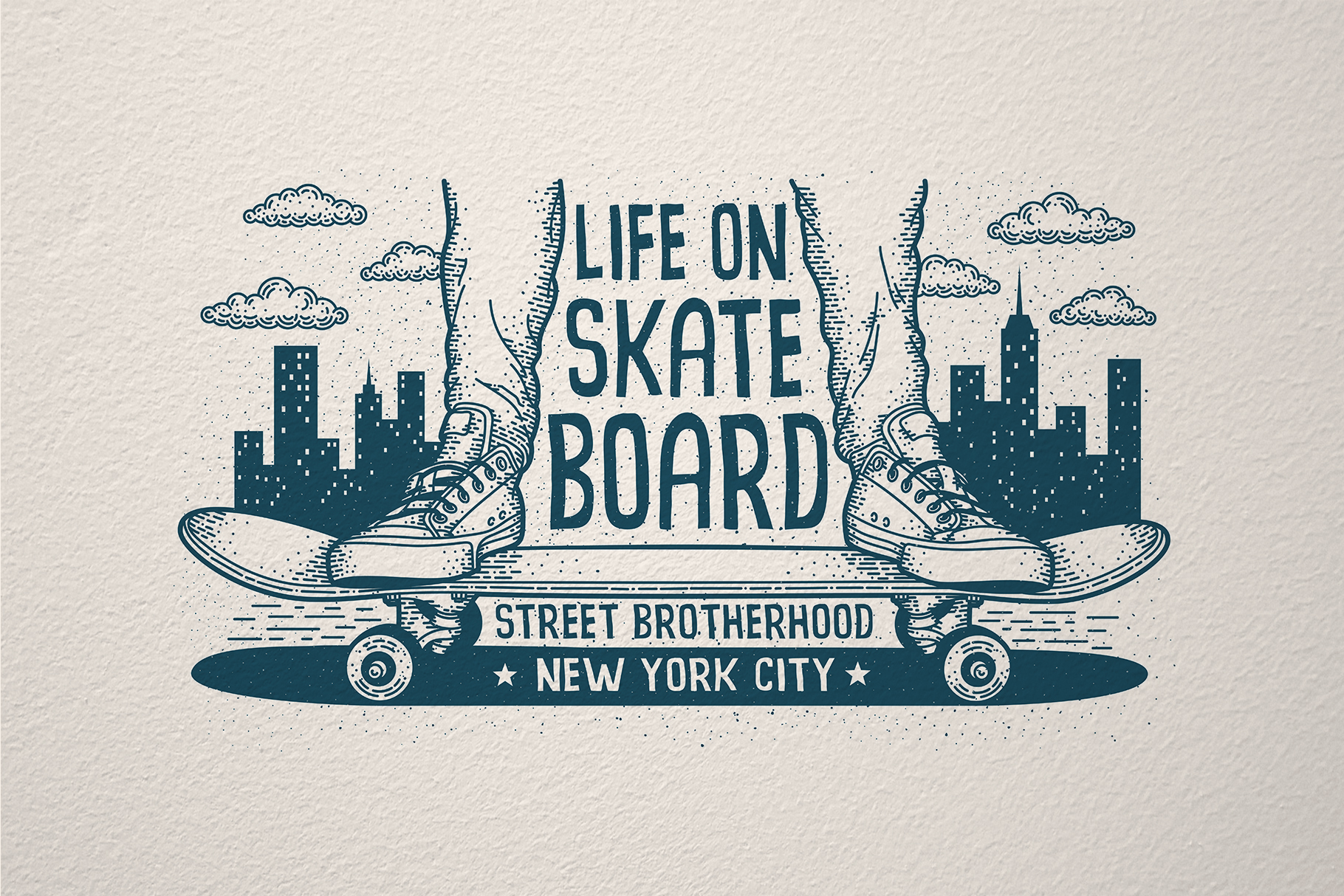 Skateboarding Print