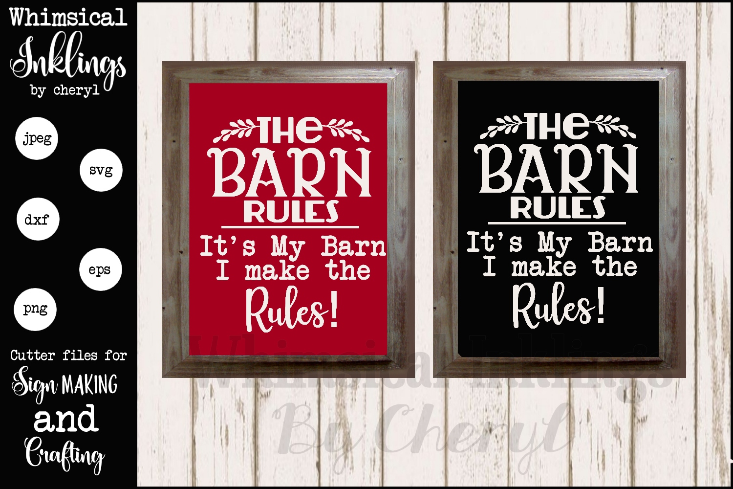 My Barn My Rules SVG