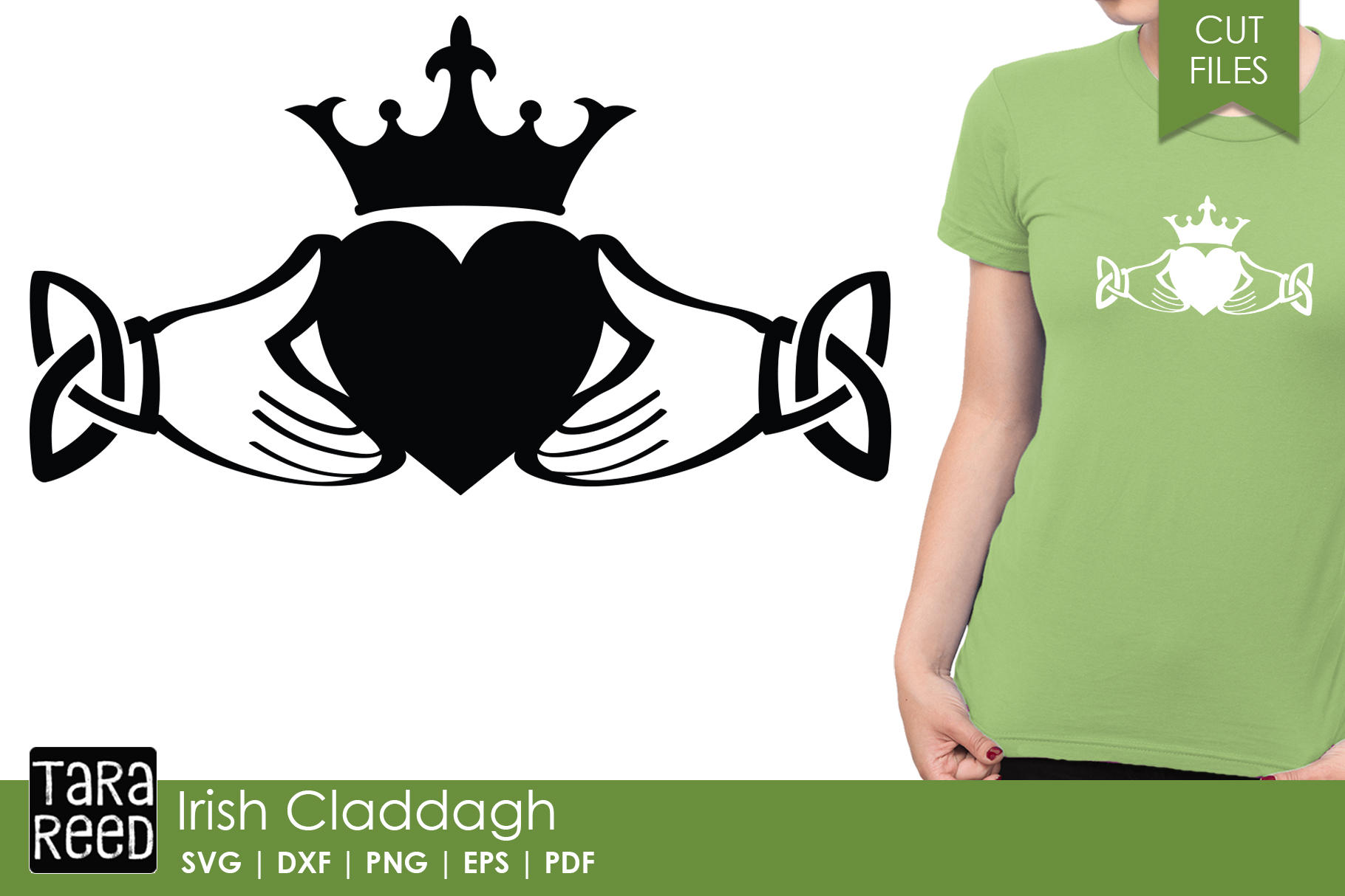 Irish Claddagh SVG and Cut Files for Crafters (257628) | Cut Files ...