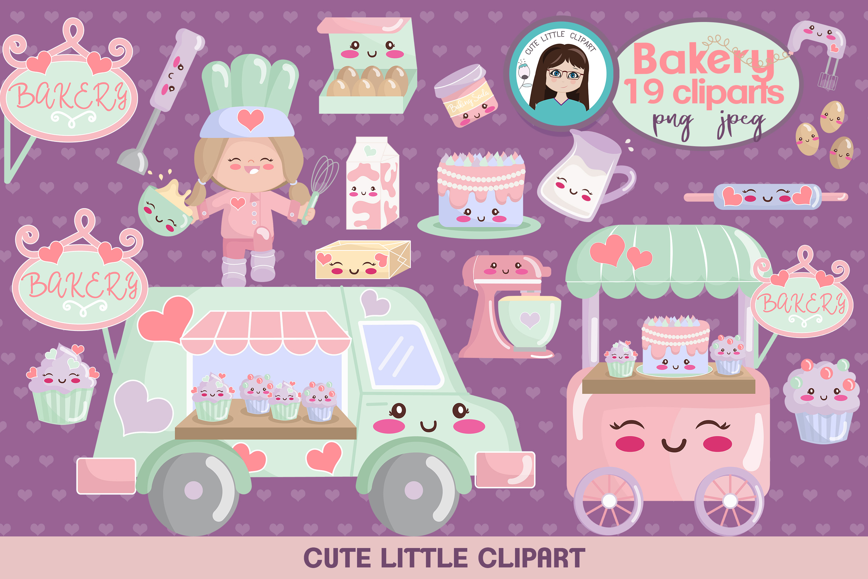 Bakery kawaii clipart