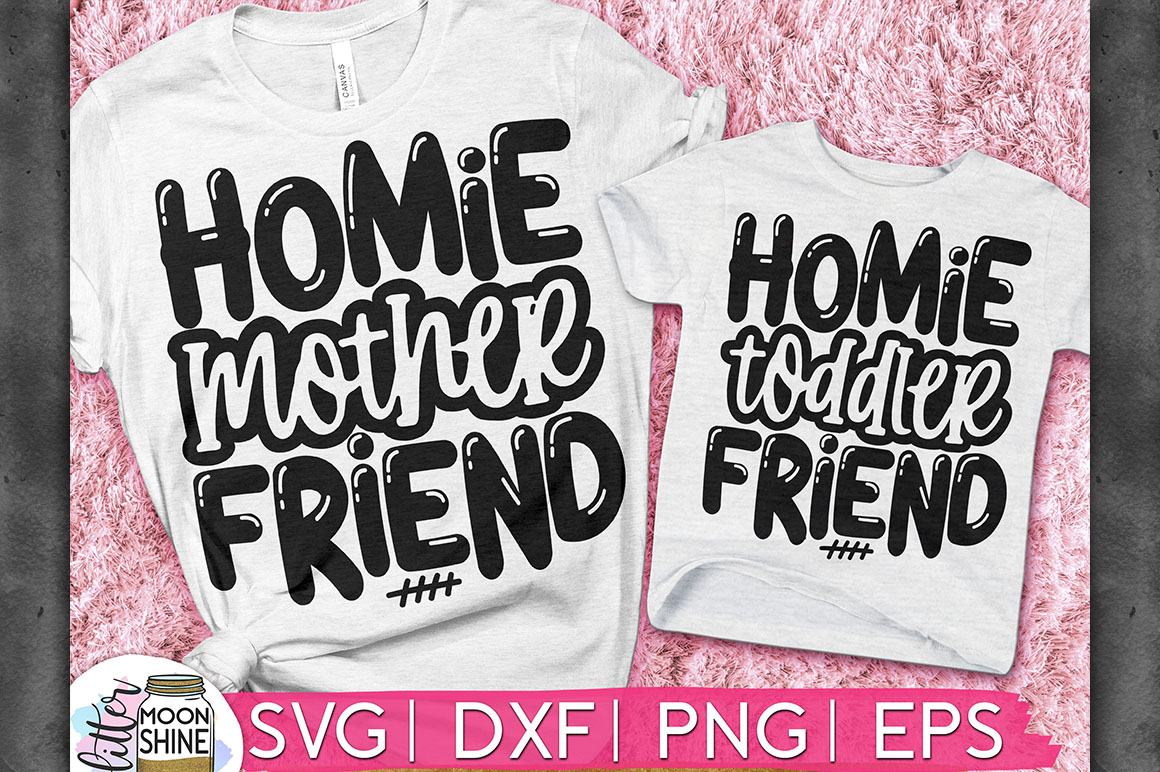 Homie Friend Set of 2 SVG DXF PNG EPS