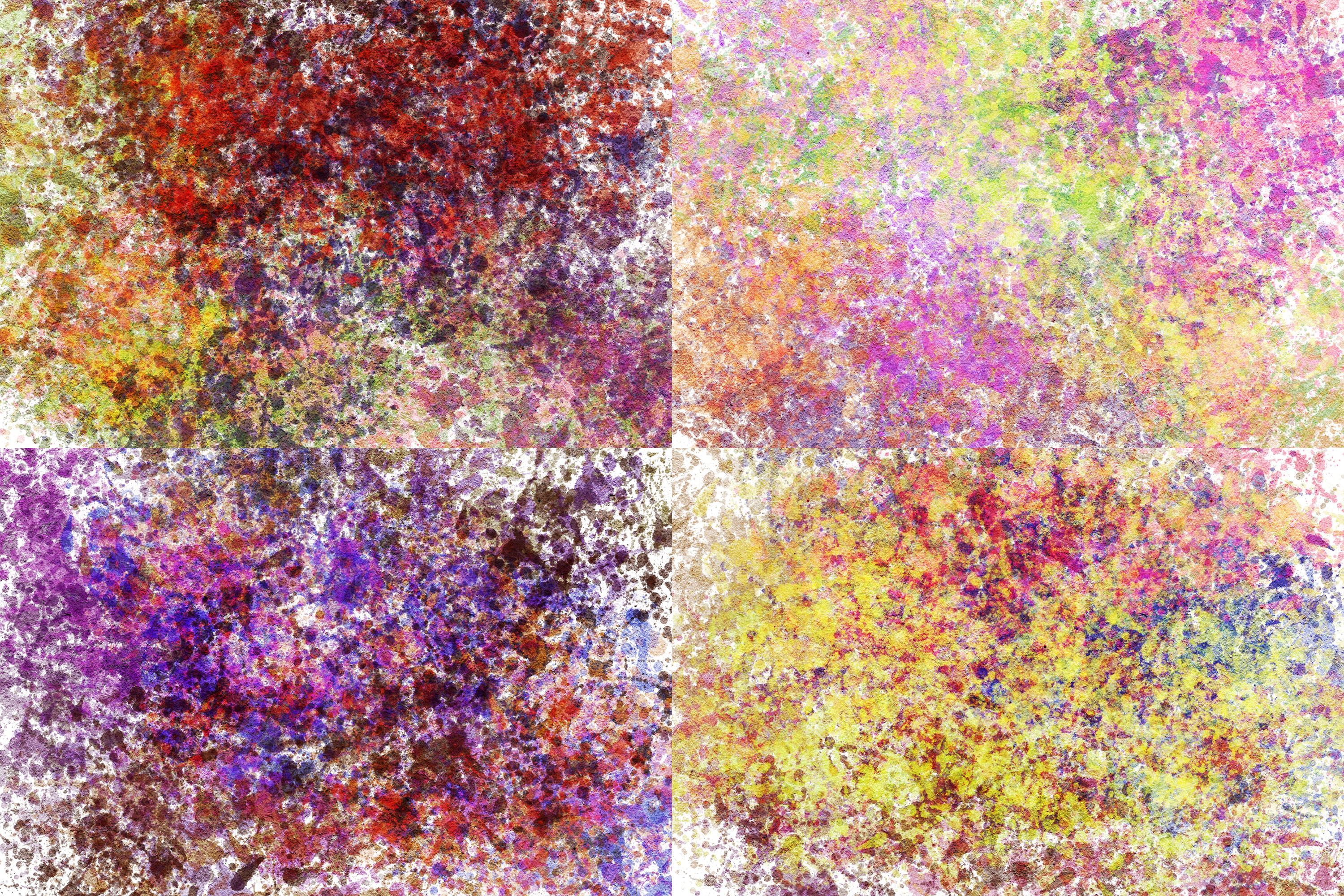 Watercolor Splatter Textures Pack