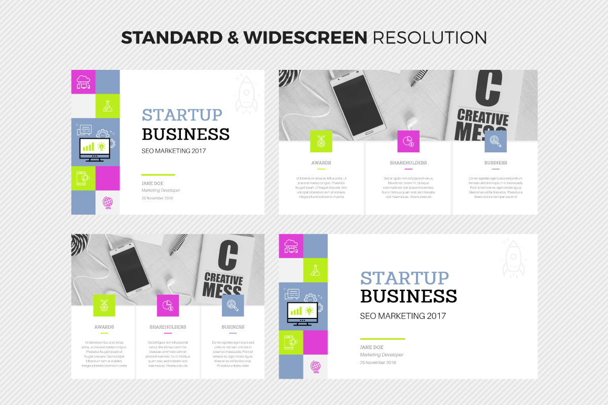 Startup Business Template (125727) | Presentation Templates | Design ...