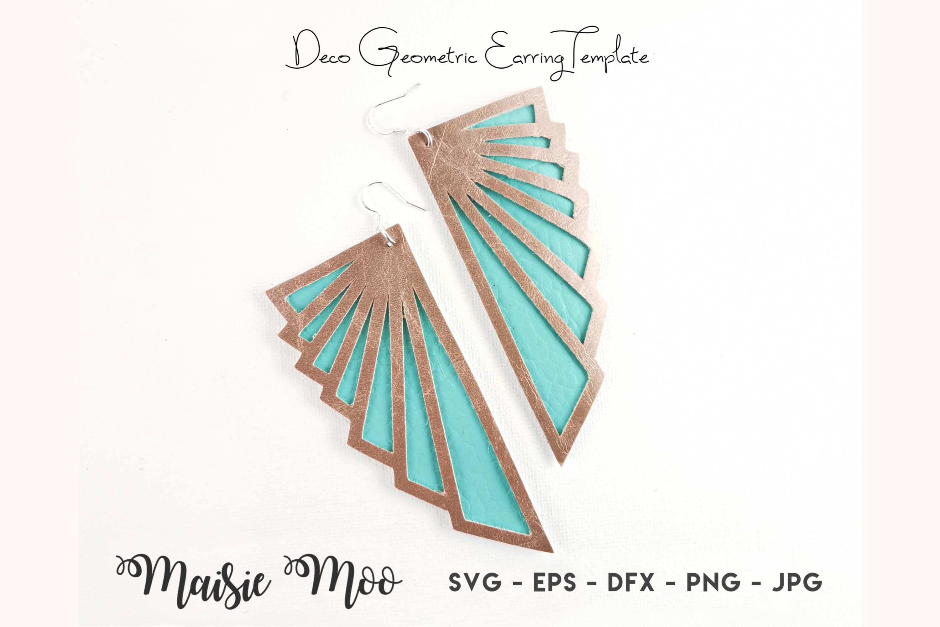 Deco Earring Templates | Geometric Earring SVG