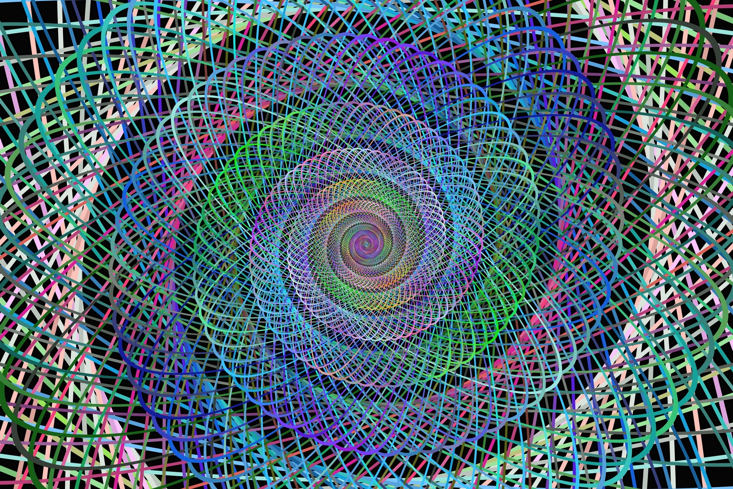 5 fractal spiral design backgrounds AI, EPS, JPG 5000x5000