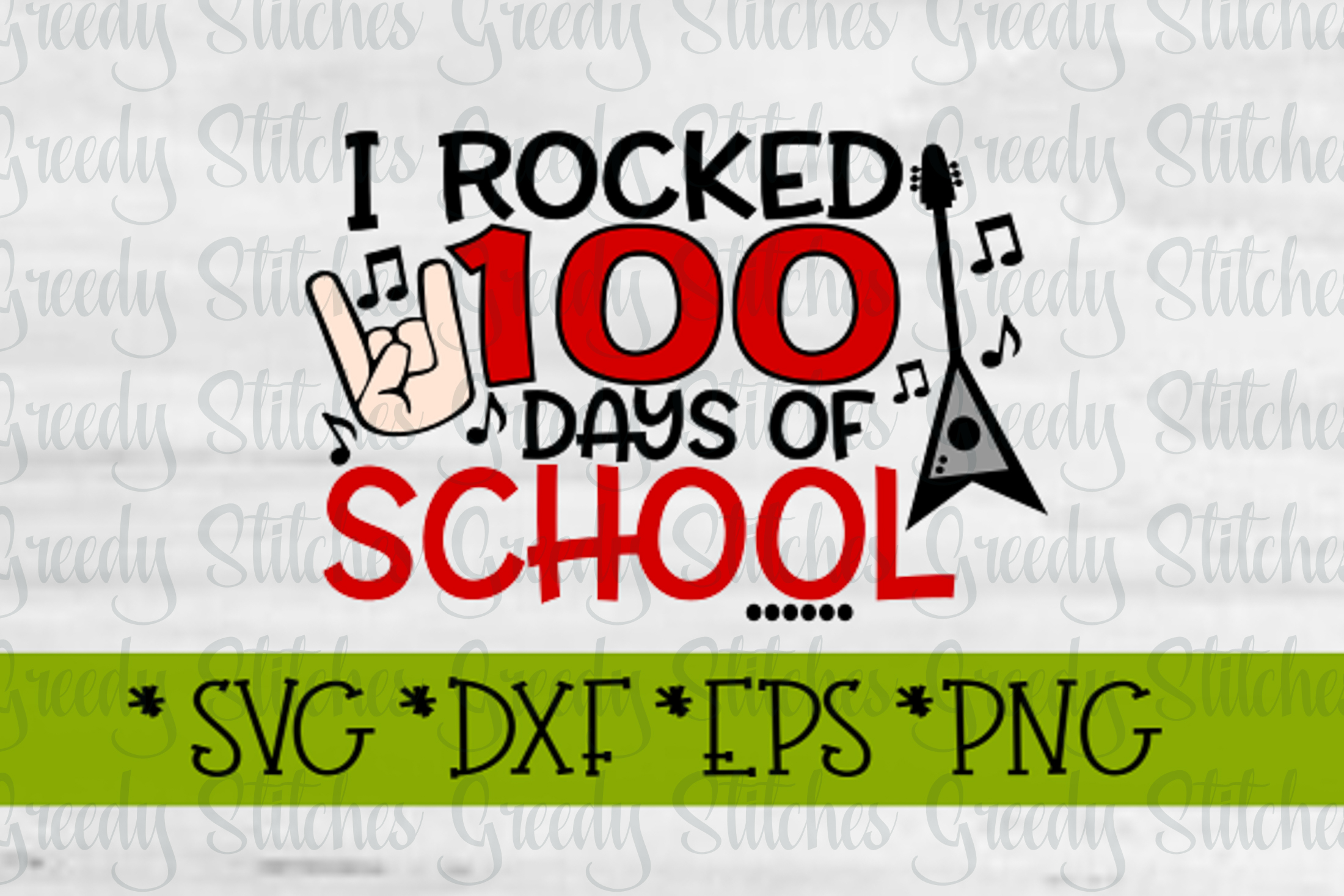 I Rocked 100 Days Of School SVG, DXF, EPS, PNG. (181505) | SVGs ...
