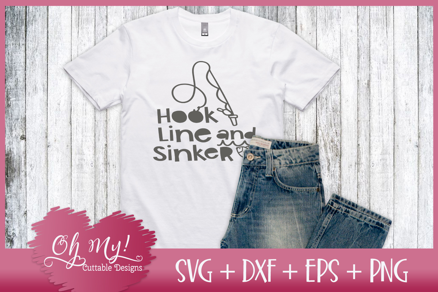 Hook Line and Sinker - SVG DXF EPS PNG