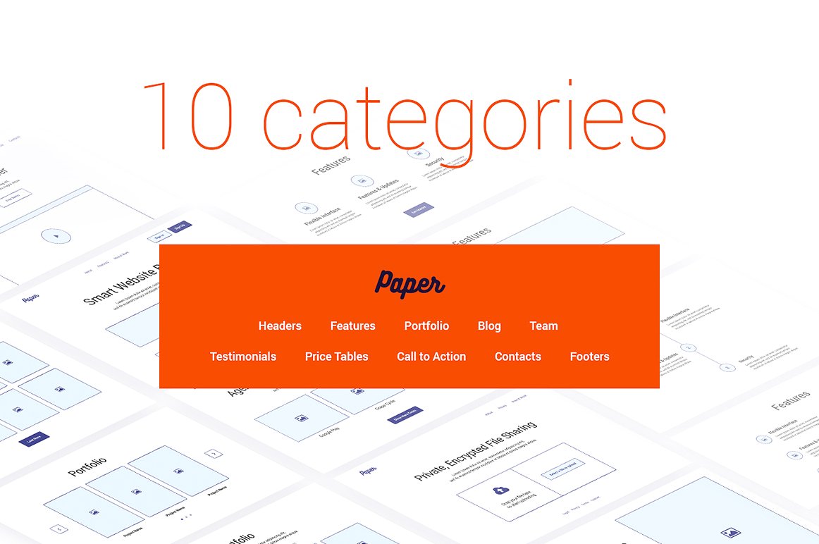 Paper Wireframe Kit (182552) | Web Elements | Design Bundles