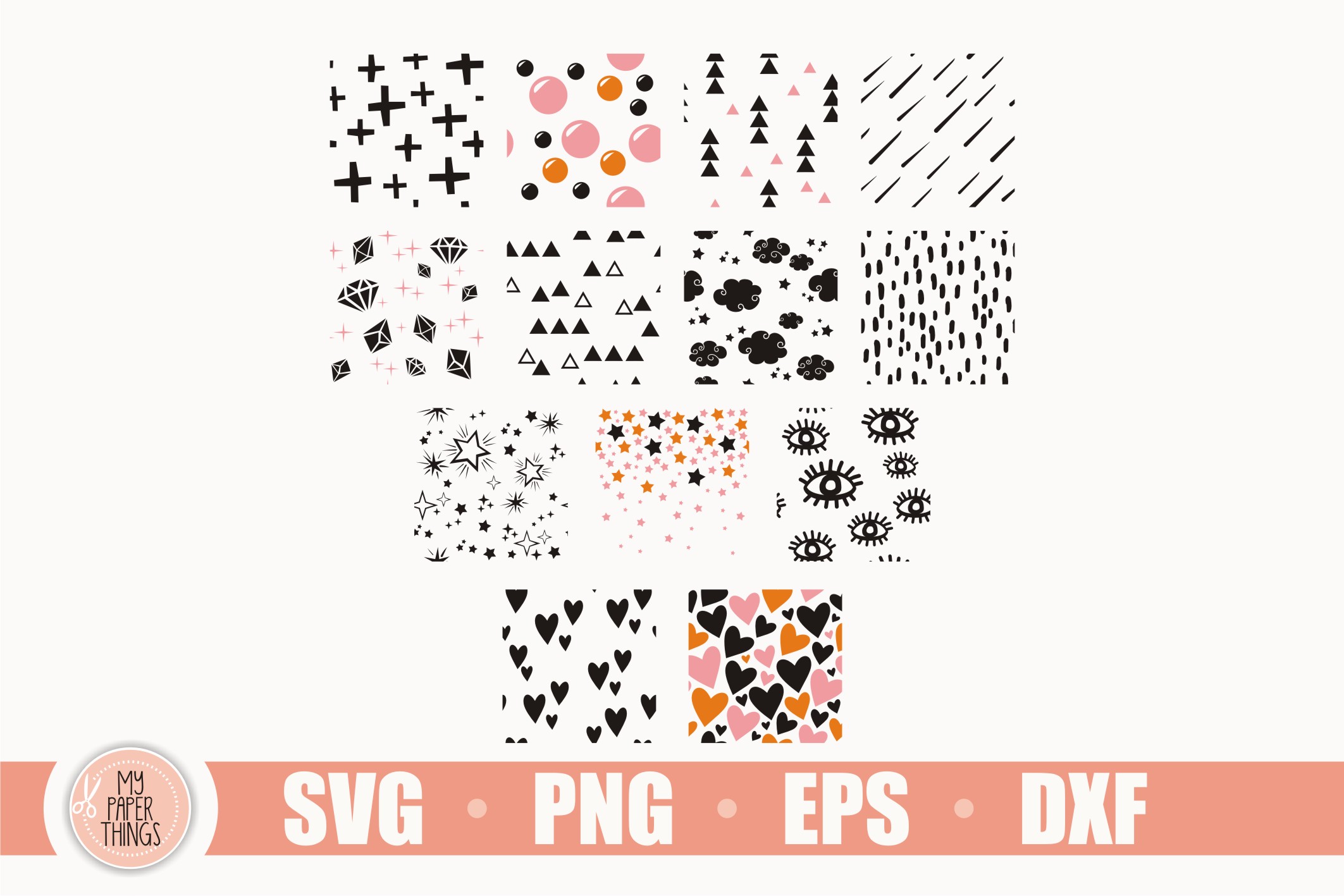 Seamless Pattern SVG Bundle (530483) | SVGs | Design Bundles