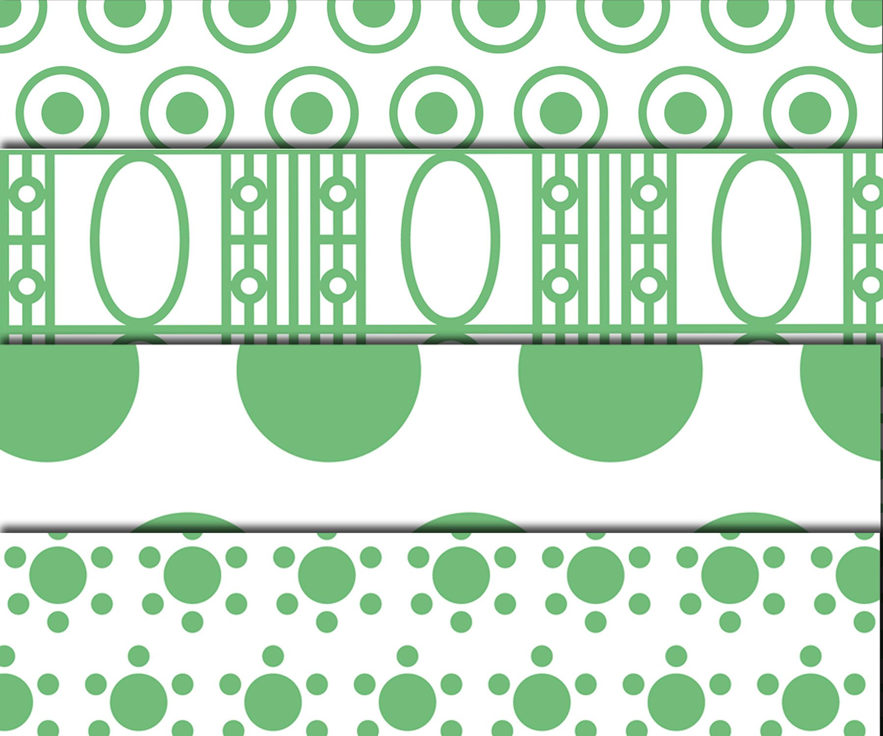 Green Polka Dot digital paper (30825) | Backgrounds | Design Bundles