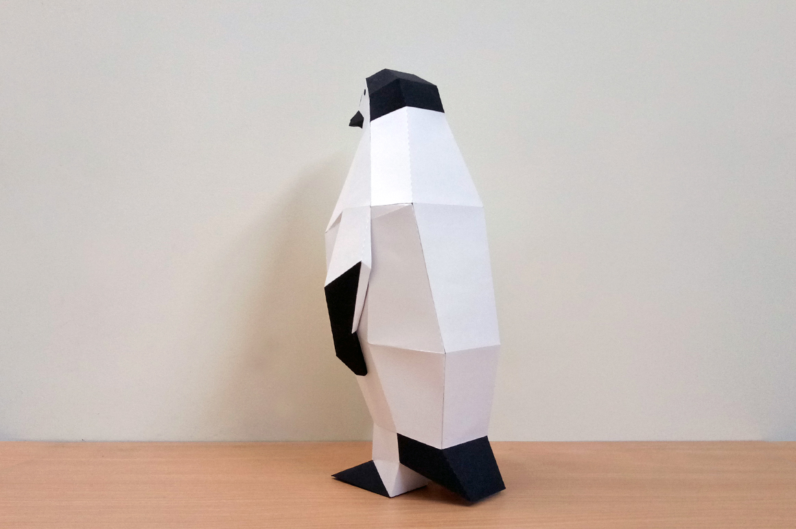 DIY Penguin - 3d papercraft (119941) | Printables | Design Bundles