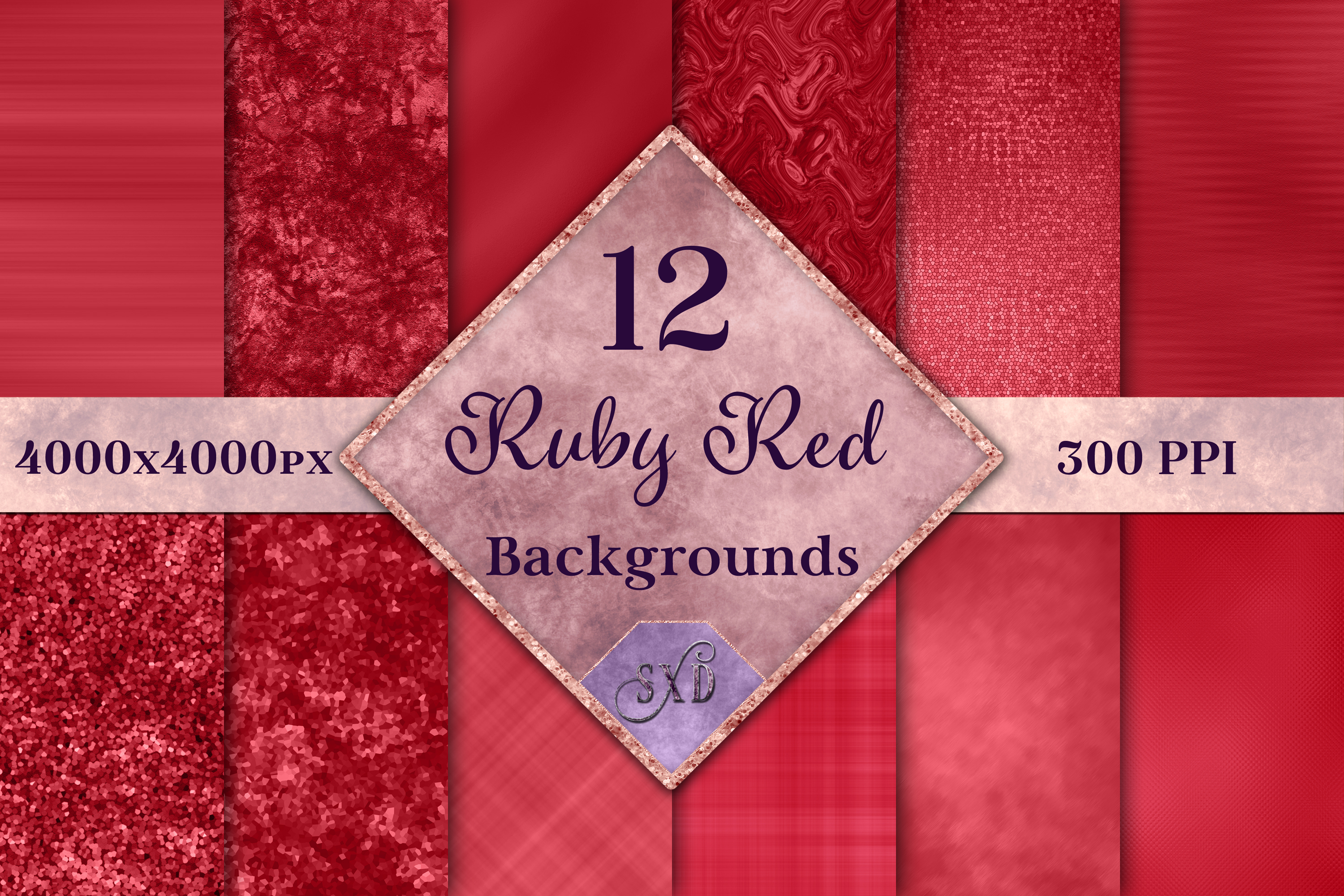 Ruby Red Backgrounds - 12 Image Textures Set (517719) | Backgrounds ...