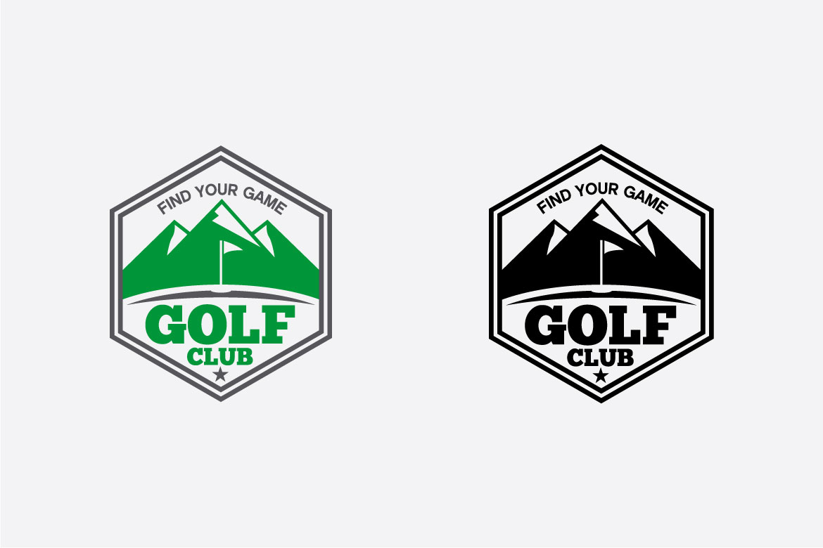 10 Golf Badges-Stickers & Logos