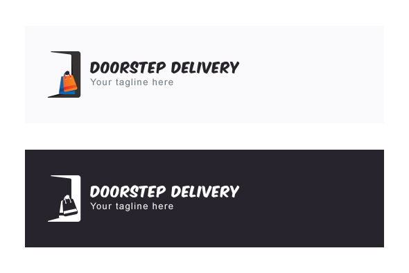 Doorstep Delivery - Online Shopping Logo Design