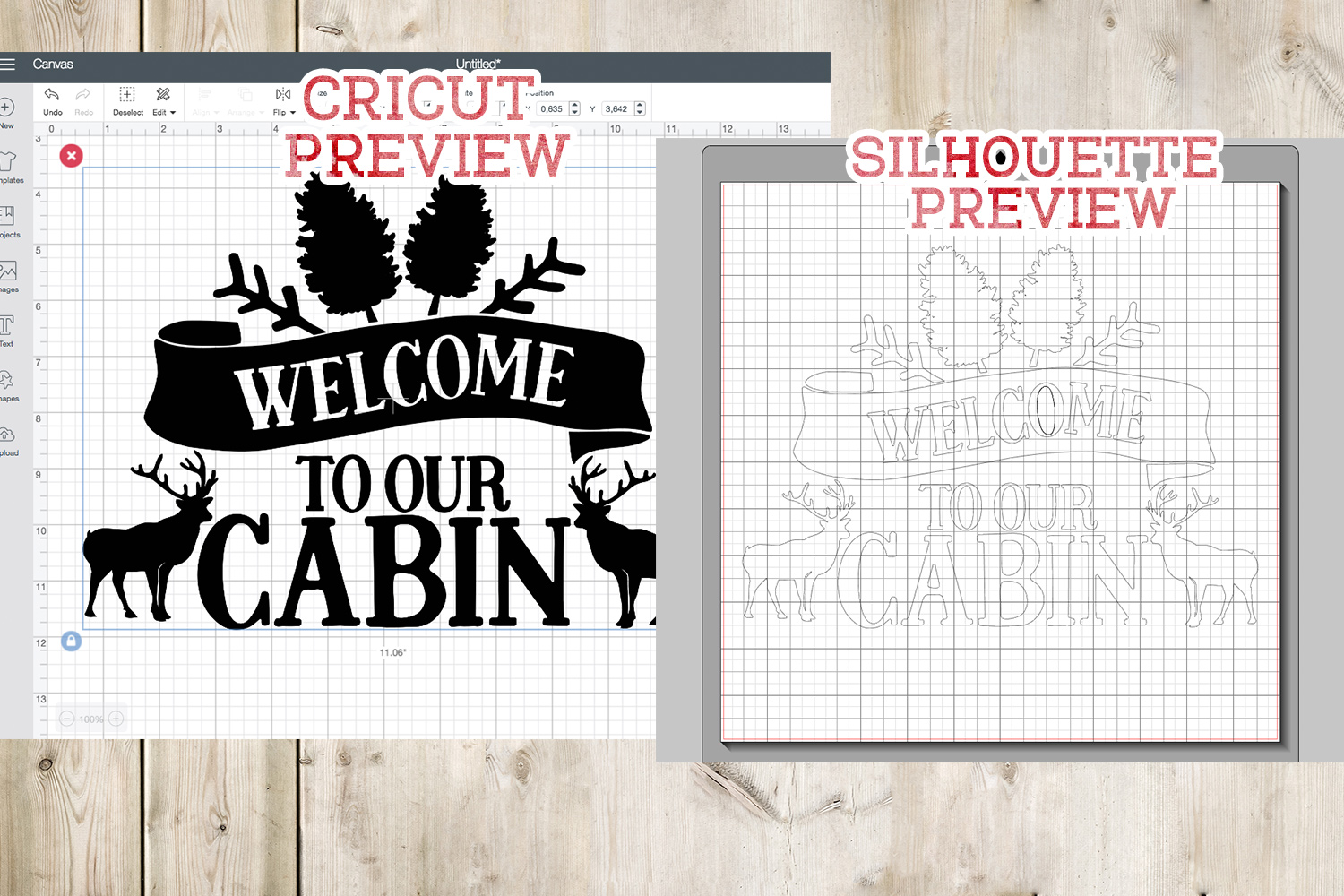 welcome to our cabin Cut File in SVG DXF PNG