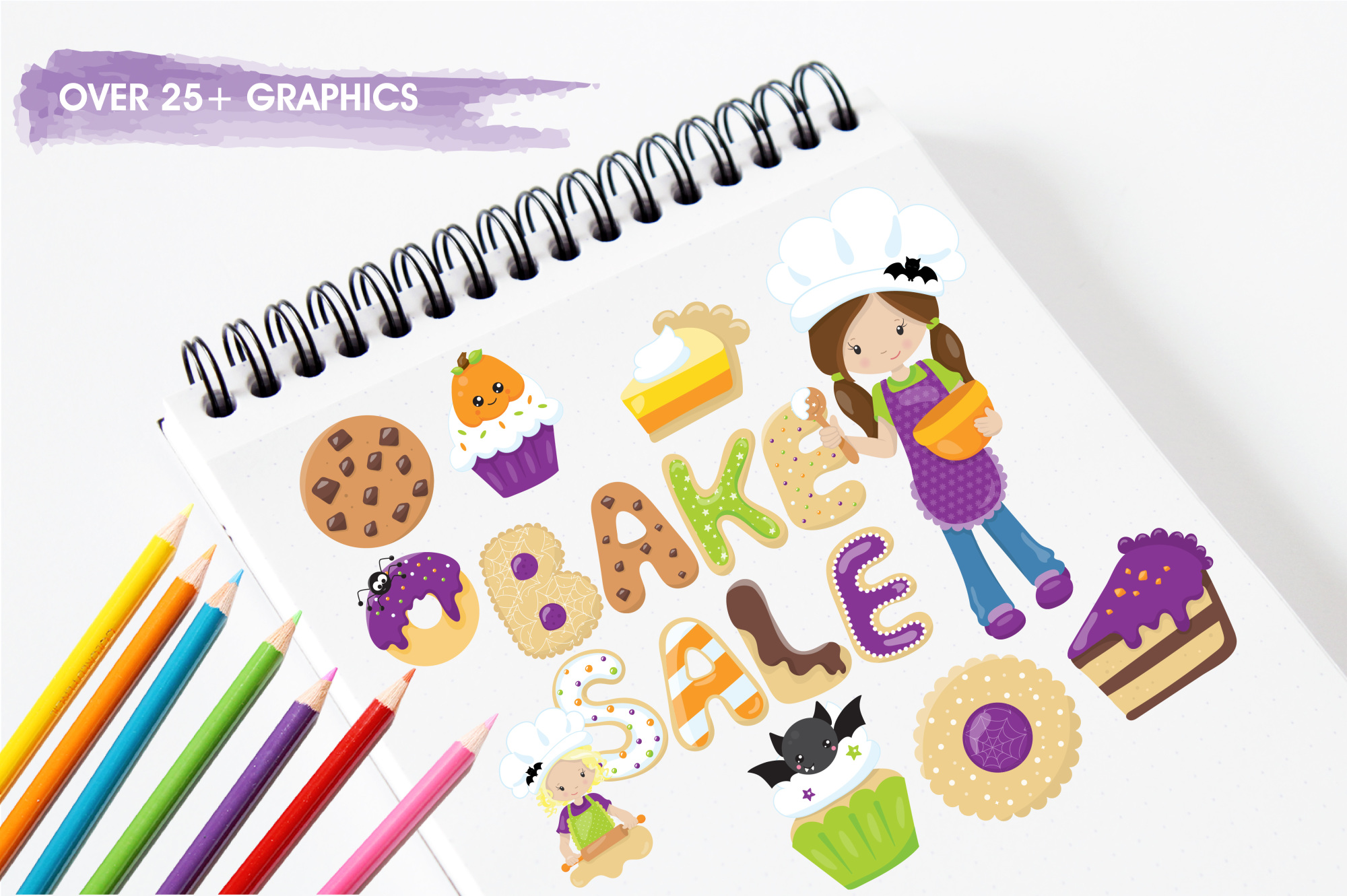 Bake Sale graphics and illustrations (14956) | Illustrations | Design ...