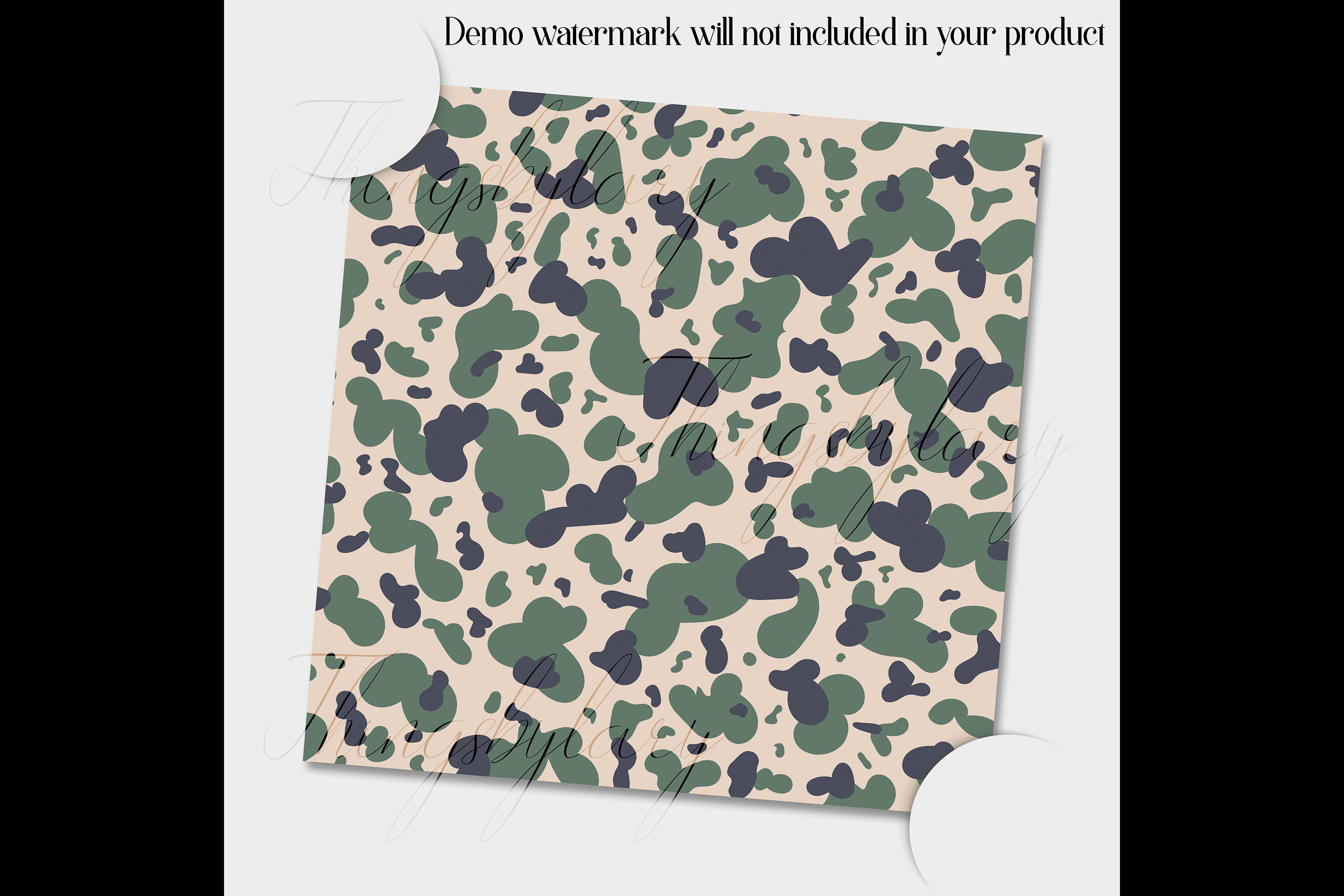 24 Seamless Army Camouflage Digital Papers