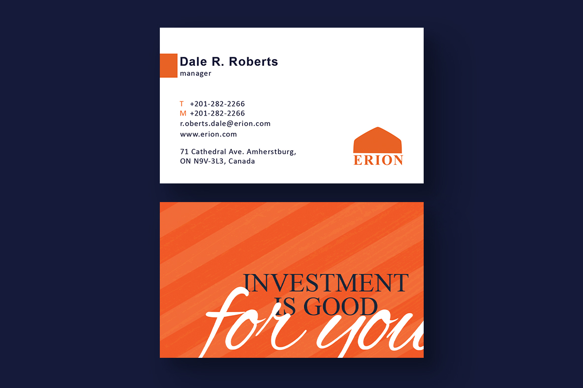Financial Advisor Business Card (143591) | Business Cards | Design Bundles