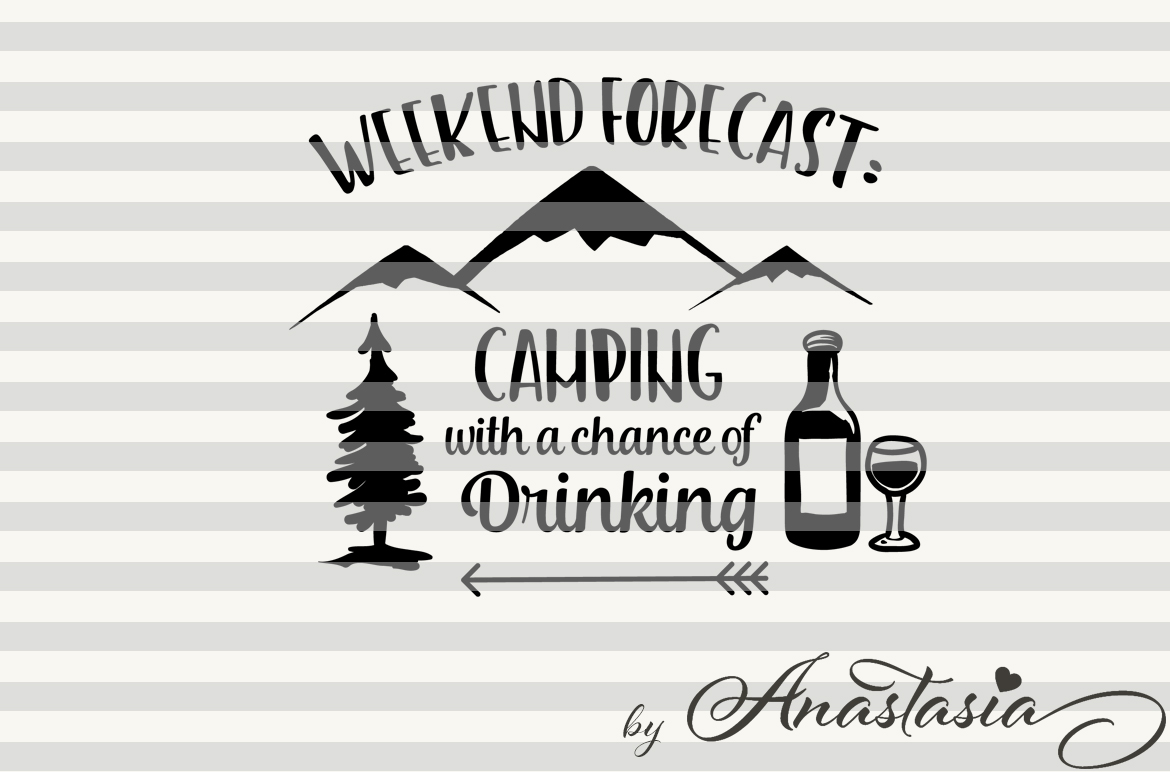 Weekend Forecast Cut Ready SVG