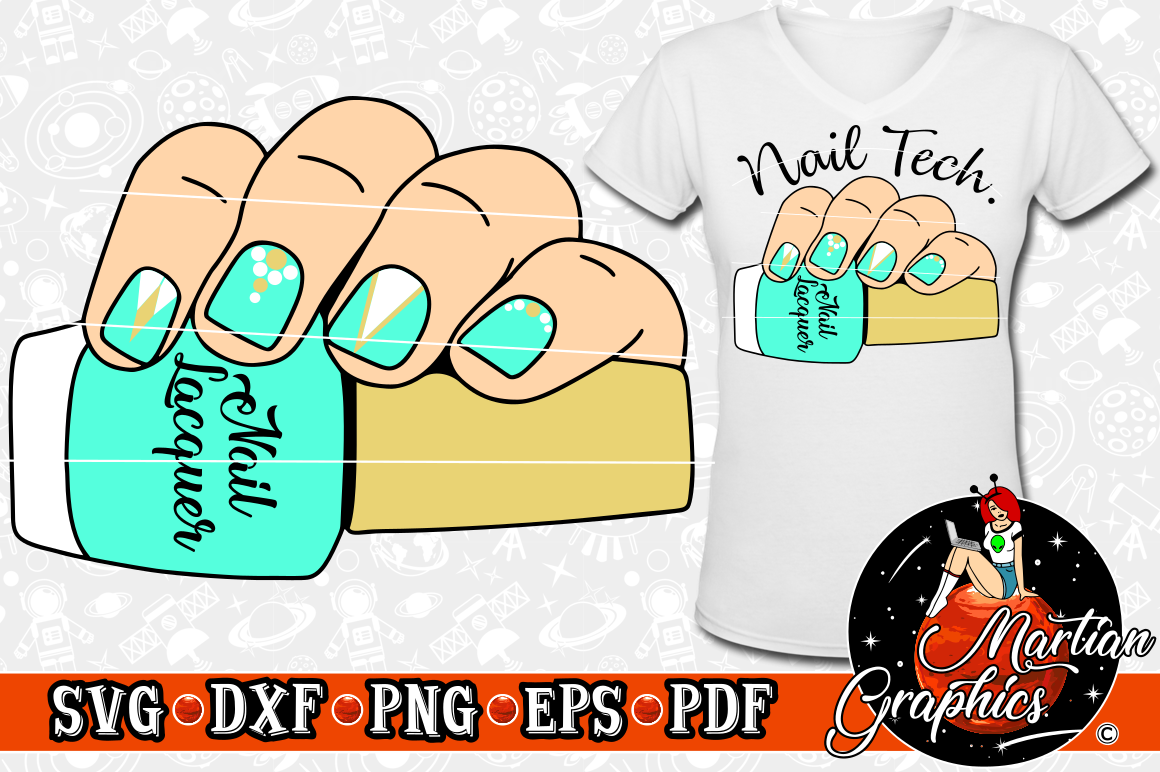 Nail Polish Cut File - A Cosmetology/Nail Technician Design