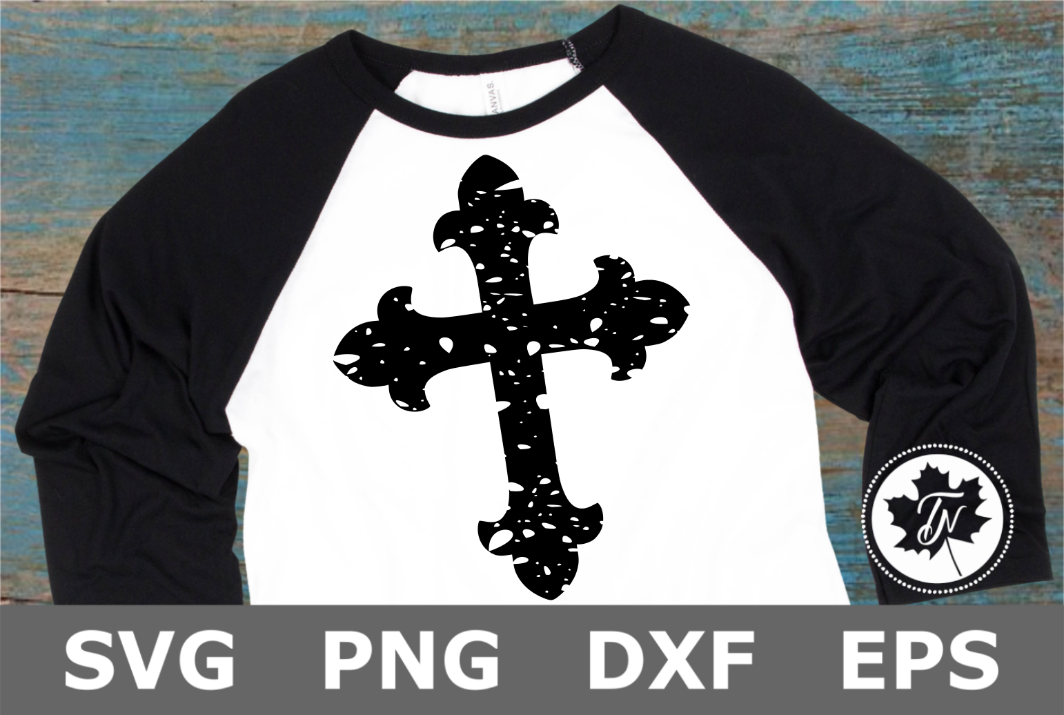 Distressed Cross - An Religious SVG Cut File