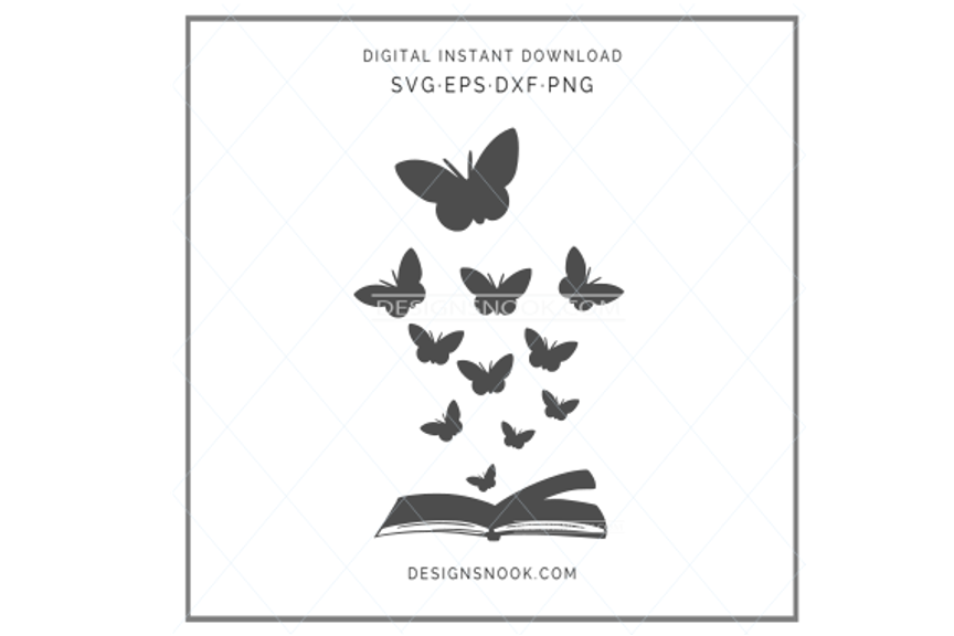 Butterfly book - SVG