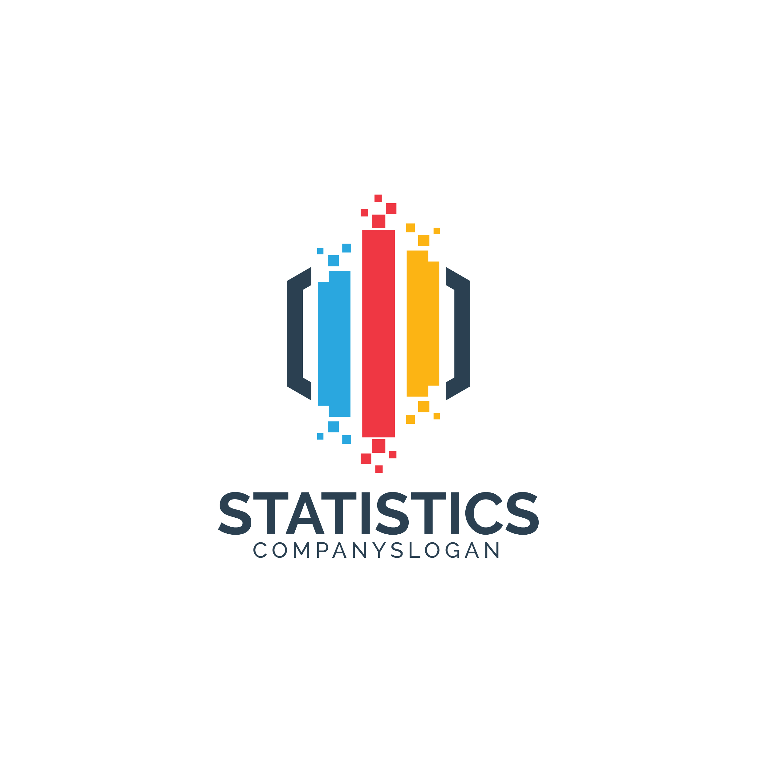 Pixel Statistics Logo (290892) | Logos | Design Bundles